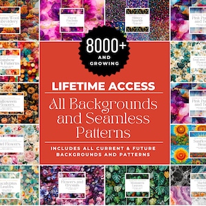 LIFETIME Entire Background and Patterns Access! All Past and Future ...