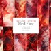 Red Fire Seamless Patterns, Red Alcohol Ink, Digital Paper, Seamless ...