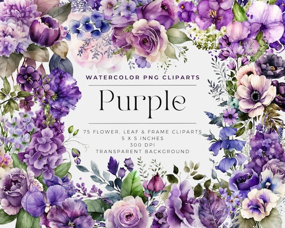 Purple Click Here Button Clipart