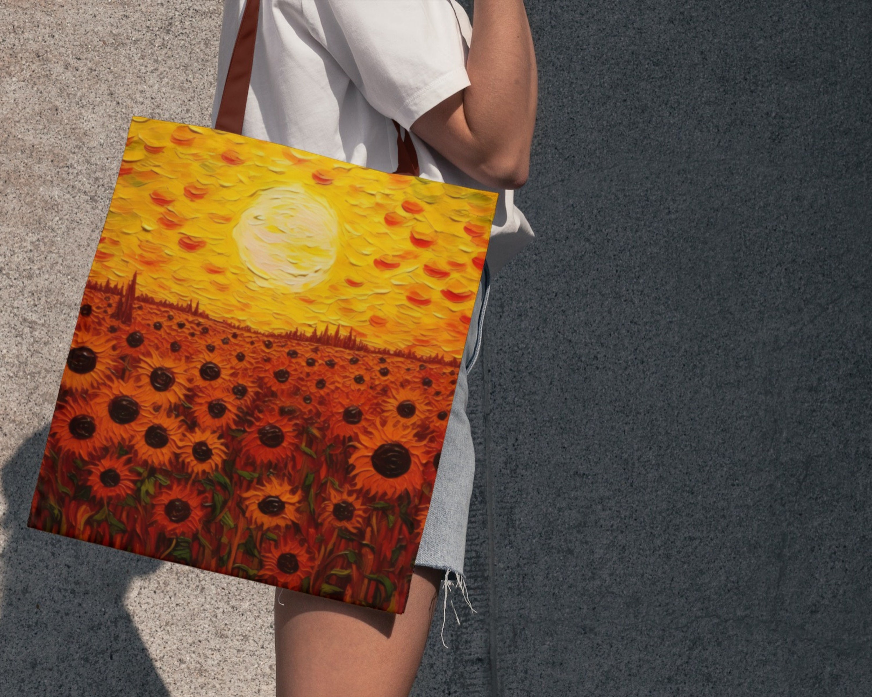 Watercolor Sunflower Field Digital Paper Set Spring Flowers - Etsy