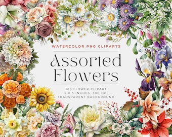 150 Spring Flowers PNG, Premium Floral Clipart, Spring & Summer ...