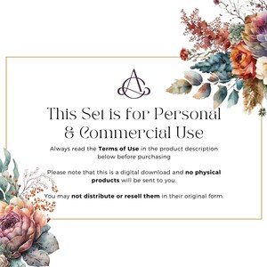 Boho Flowers PNG, Watercolor Floral Clipart Bouquets, Elements ...