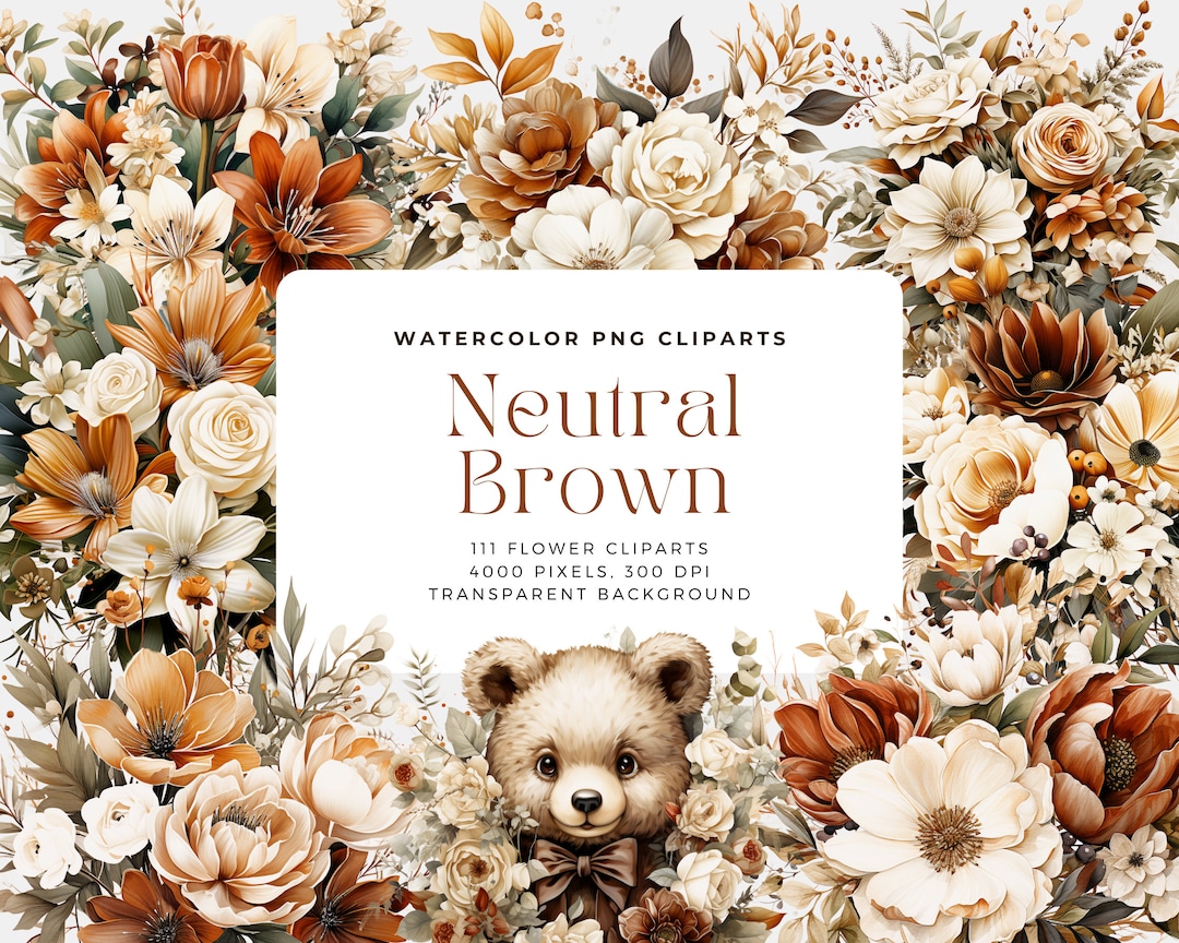 Brown Flower Clipart