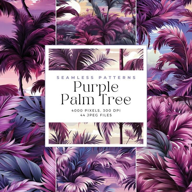 Palm Tree Digital Paper - Etsy
