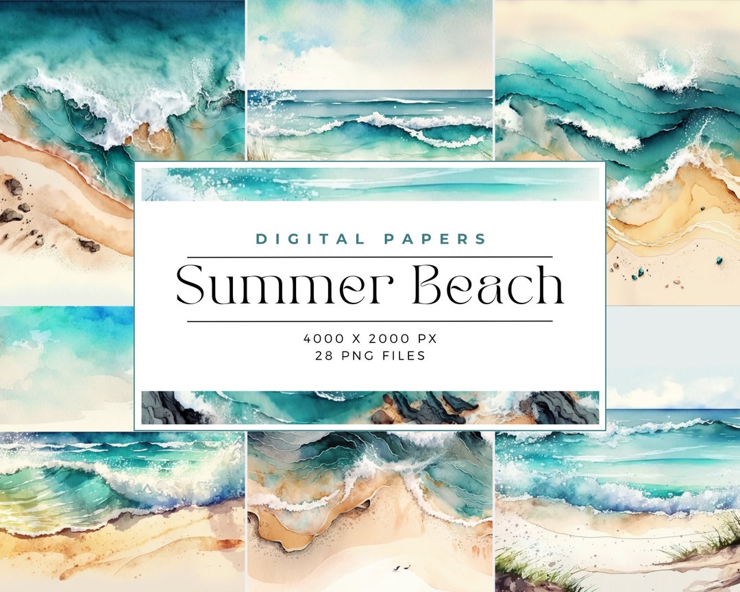 Tropical Beach Landscapes, Beach Summer, Tropical Scenes, Digital ...