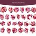 Berry Candy Colored Flowers, Watercolor Flowers, Summer Berry Colors ...