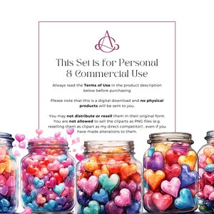 Watercolor Jar of Hearts PNG, Candy Jar Clipart, Watercolor Pastel ...