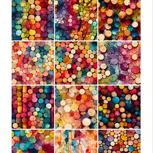 Rainbow Cork Digital Paper, Seamless Damask Patterns, Cork Pattern ...