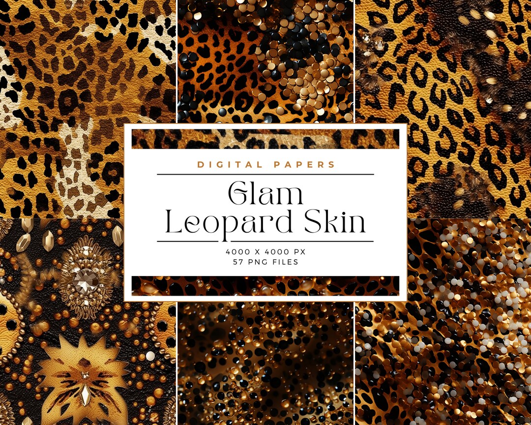 Seamless Leopard Print Papers,seamless Leopard Skin Pattern Backgrounds ...