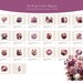 Mauve Pink Dahlia Flowers PNG, Dahlia Bouquets, Watercolor Floral ...