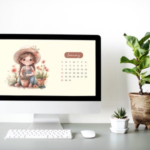 Cute Girl Gardener,flower Girl Clipart, Digital Download, PNG Files ...