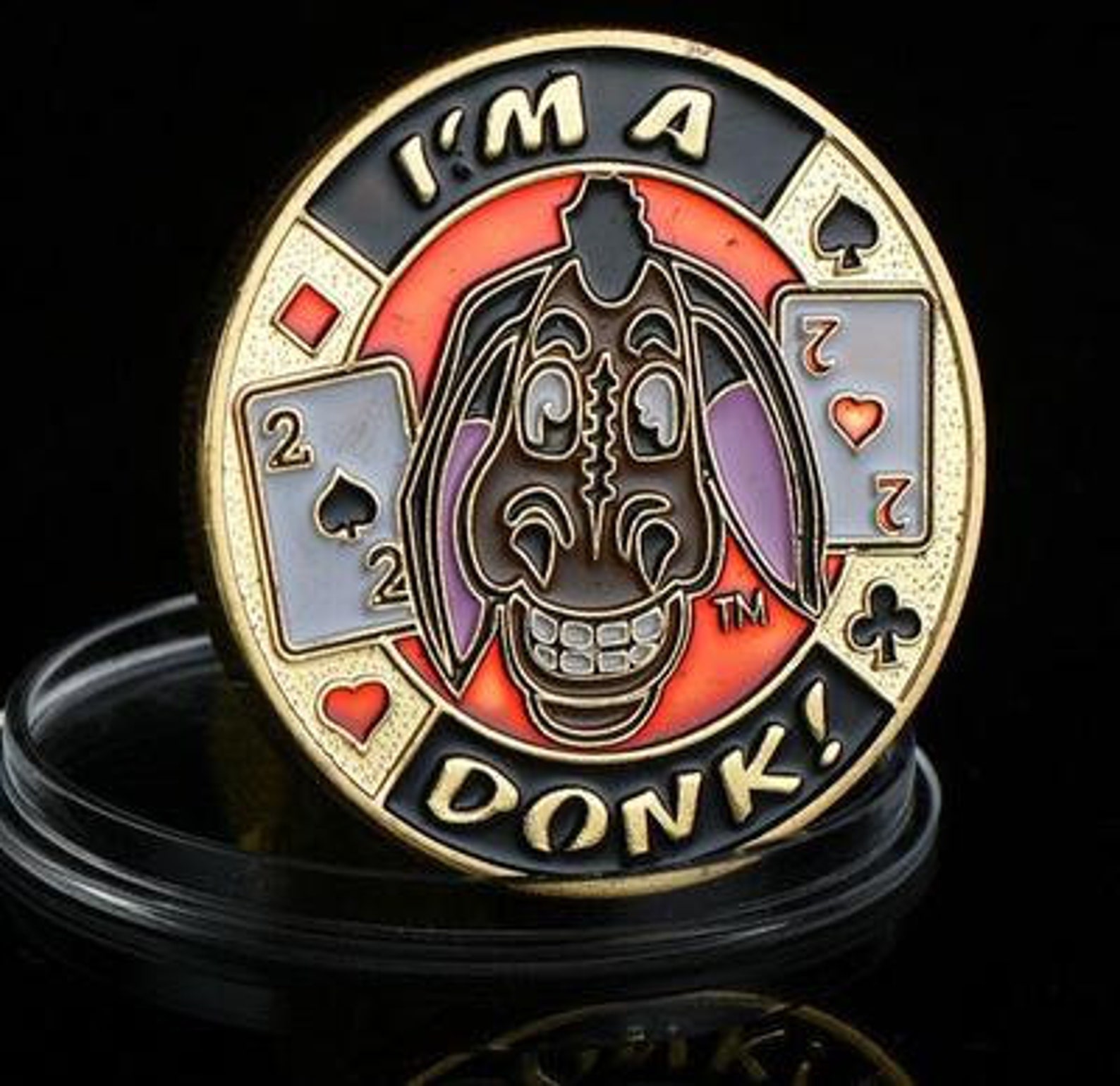 I'm A Donk Poker Card Guard Hand Protector New Poker Chip | Etsy