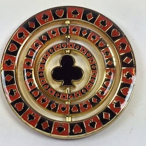 Triple Club Spinning Spinner Suited Card Guard Poker Hand Protector ...