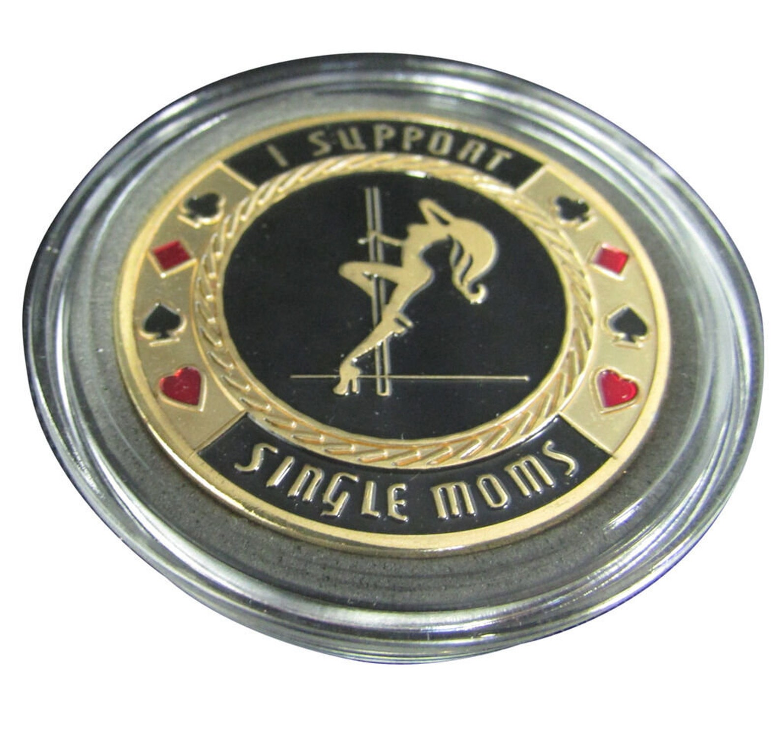 I Support Single Moms Poker Hand Card Guard Hand Protector New - Etsy