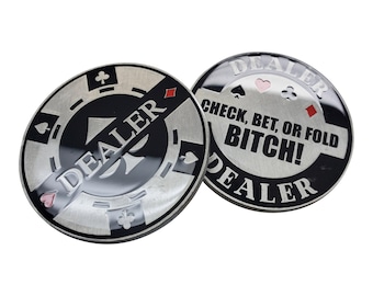 Poker Dealer Button - Etsy