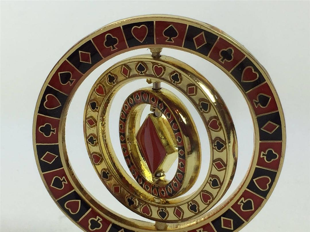 Triple Diamond Spinning Spinner Suited Card Guard Poker Hand - Etsy