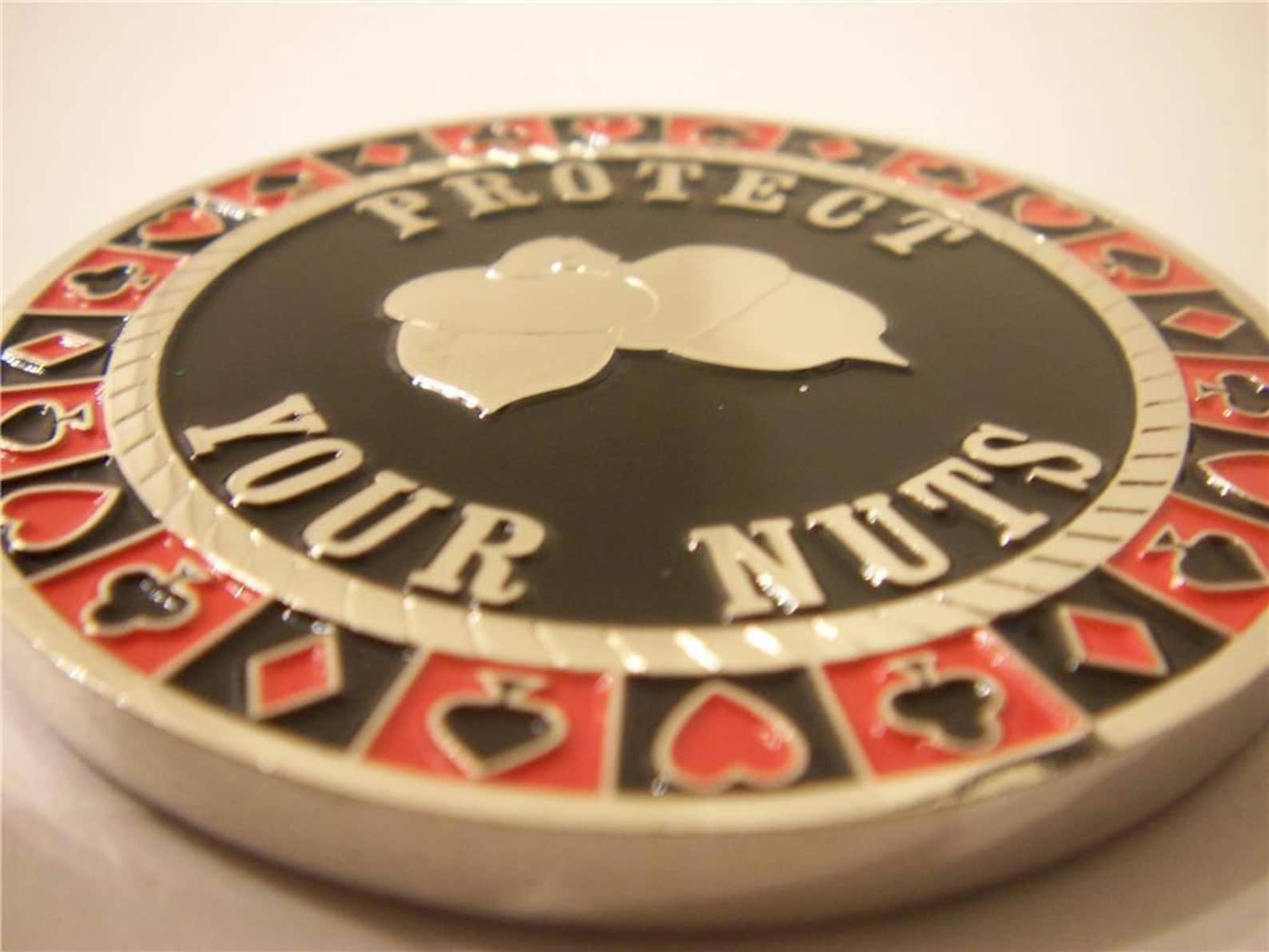 Protect your nuts funny heavy poker card guard hand protector | Etsy