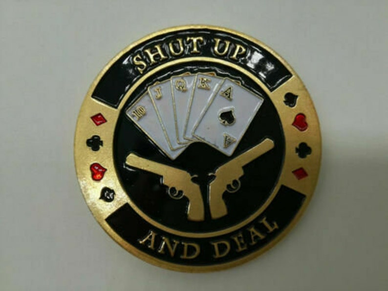 Shut up and Deal Poker Card Guard Hand Protector New Poker Chip - Etsy