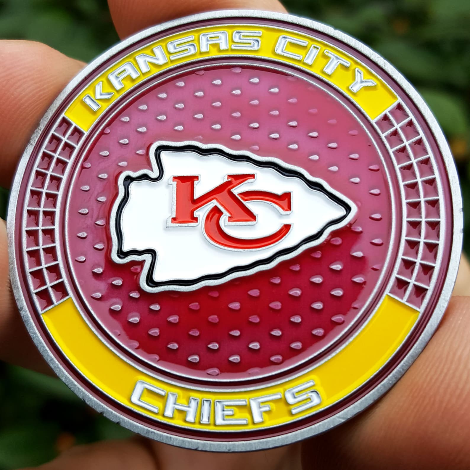 PREMIUM NFL Kansas City Chiefs Poker Card Chip Protector Golf | Etsy