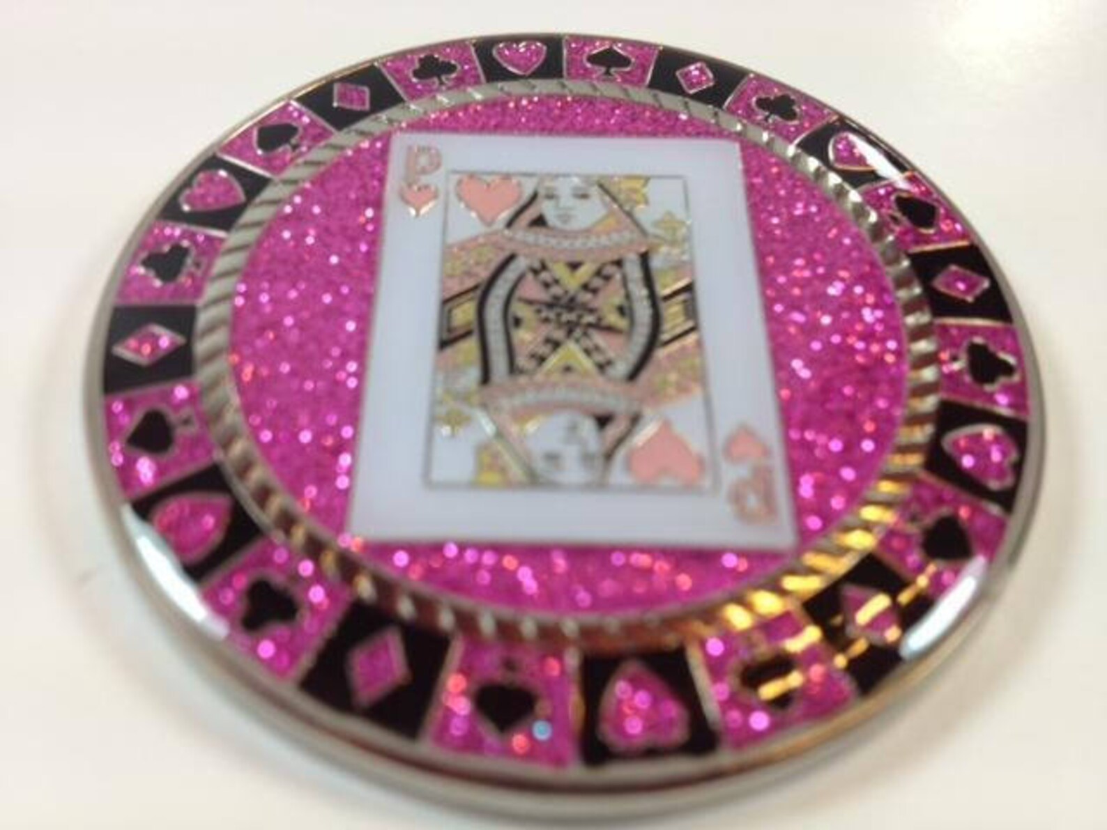 Poker Princess Sparkling and Shiny Heavy Poker Card Guard Hand ...