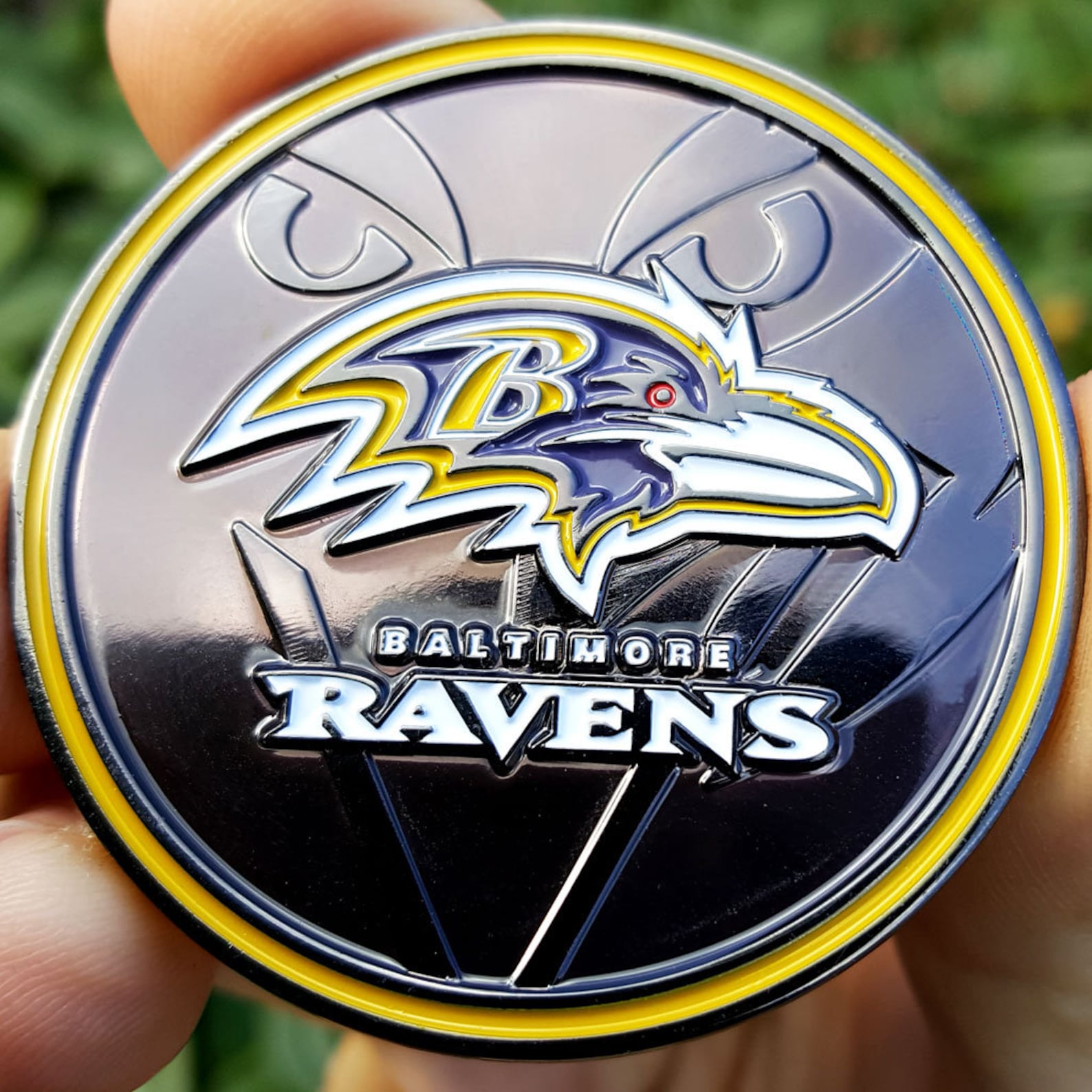 PREMIUM NFL Baltimore Ravens Poker Card Chip Protector Golf - Etsy