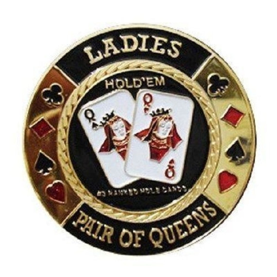 Pocket Queens Ladies Poker Card Guard Hand Protector New Poker Chip - Etsy