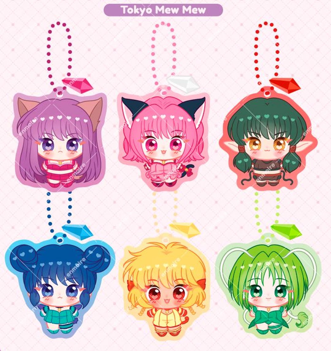 Tokyo Mew Mew Keychain - Etsy