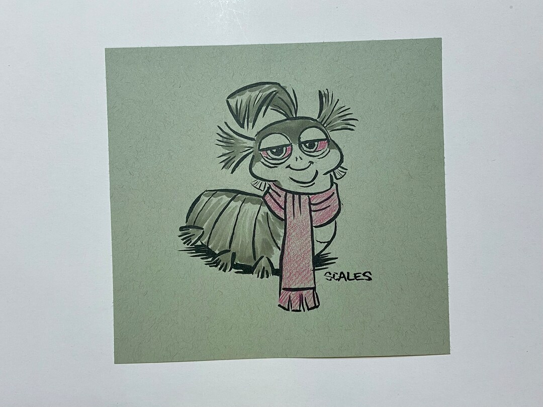 Labyrinth Worm One of a Kind Ink Drawing Inspired by Jim Hensons ...