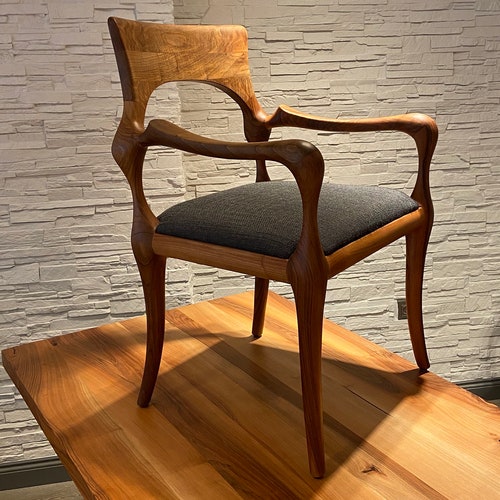 Impala X Wooden Chair Walnut Chair Dining Chair - Etsy