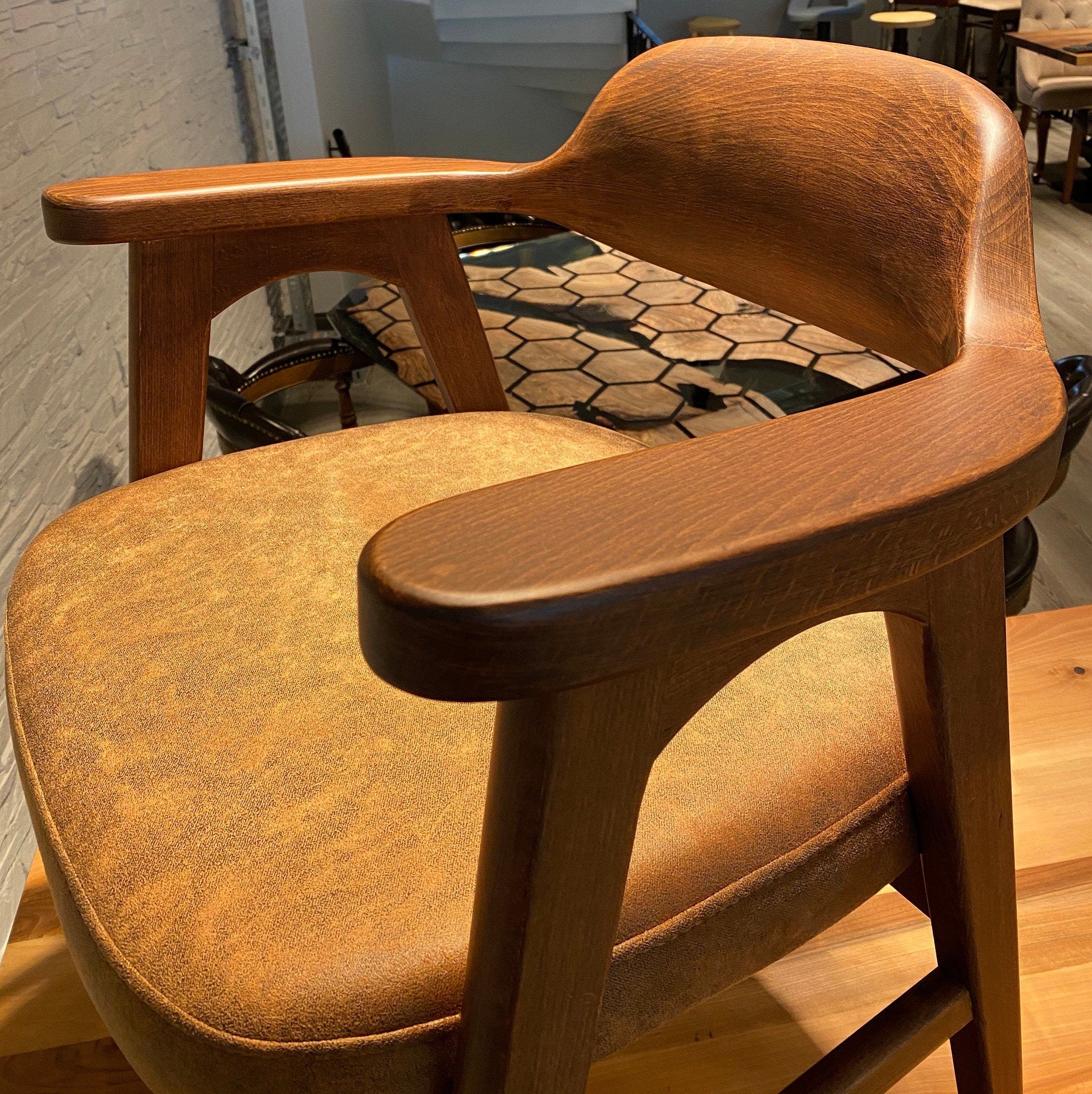 Line Wooden Chair - Etsy