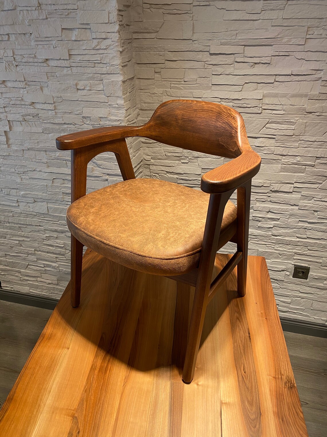 Line Wooden Chair - Etsy