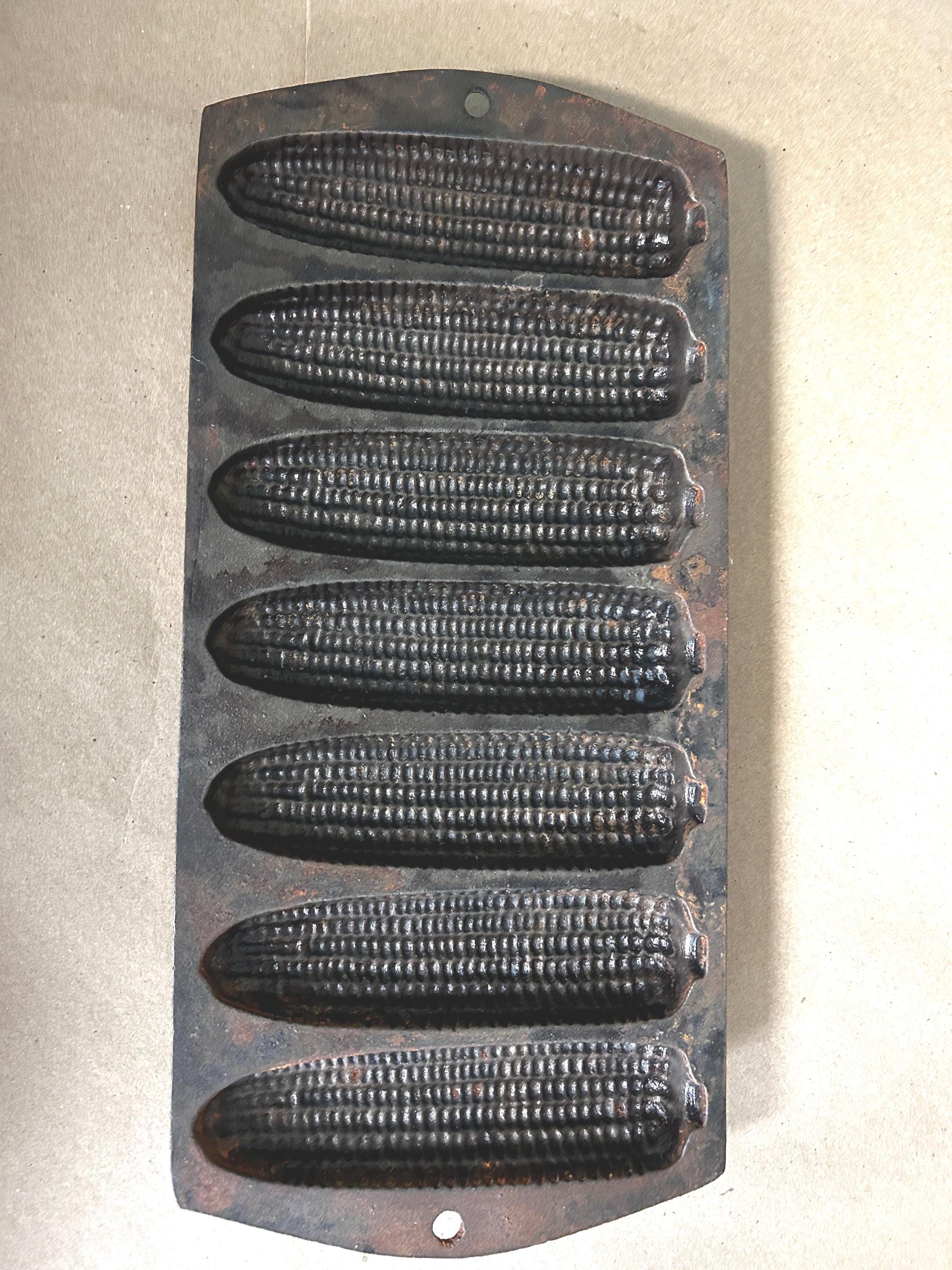 Vintage Cast Iron Corn Bread Pan Muffin Mold Pan for 7 Ears - Etsy