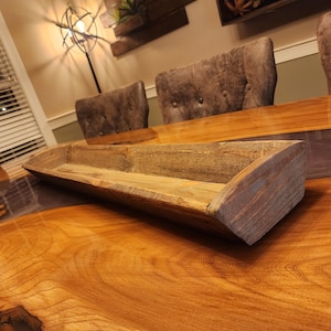 Rustic Reclaimed Wood Centerpiece, Table Decor, Farmhouse, Holiday ...