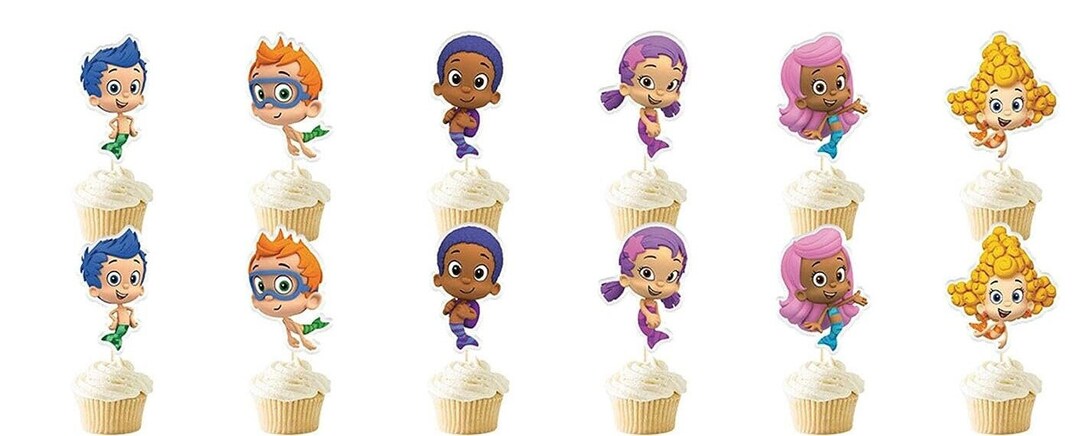 24/pcs Bubble Guppies Toothpick Toppers - Etsy