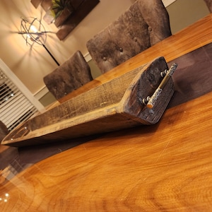 Rustic Reclaimed Wood Centerpiece, Table Decor, Farmhouse, Holiday ...