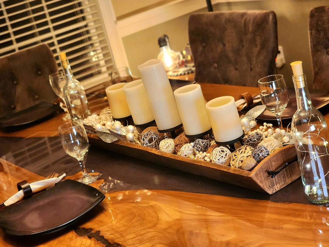 Rustic Reclaimed Wood Centerpiece, Table Decor, Farmhouse, Holiday ...