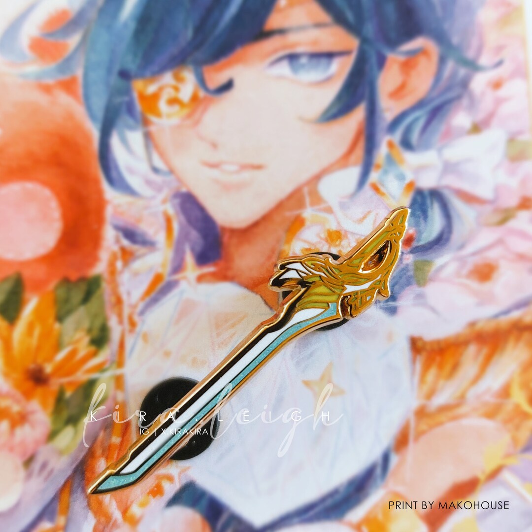 Aquila Favonia Genshin Impact Sword Enamel Pin - Etsy