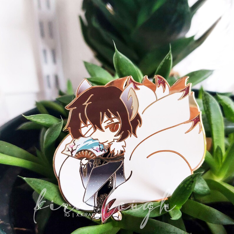 BSD Soukoku SKK Dazai Chuuya Kitsune Hard Enamel Pins - Etsy