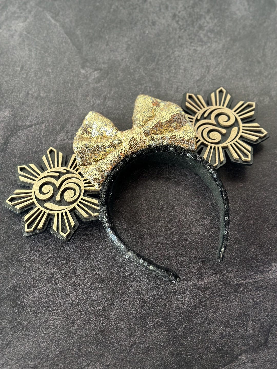Black & Gold Filipino Sun Ears - Etsy
