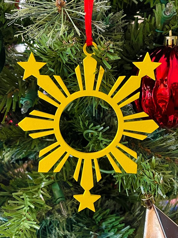 Filipino Sun & Stars Ornament with Hollow Center | Etsy