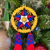 Filipino Parol Wood Ornament White, Red & Blue 2022 - Etsy