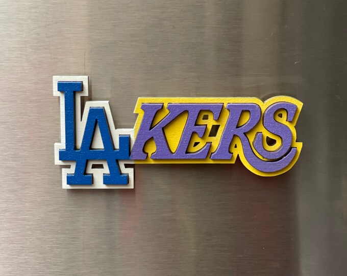 Lakers Dodgers Combo Magnet - Etsy