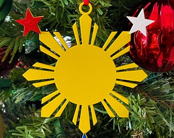 Filipino Sun & Stars Acrylic Pin the Mabuhay Collection | Etsy