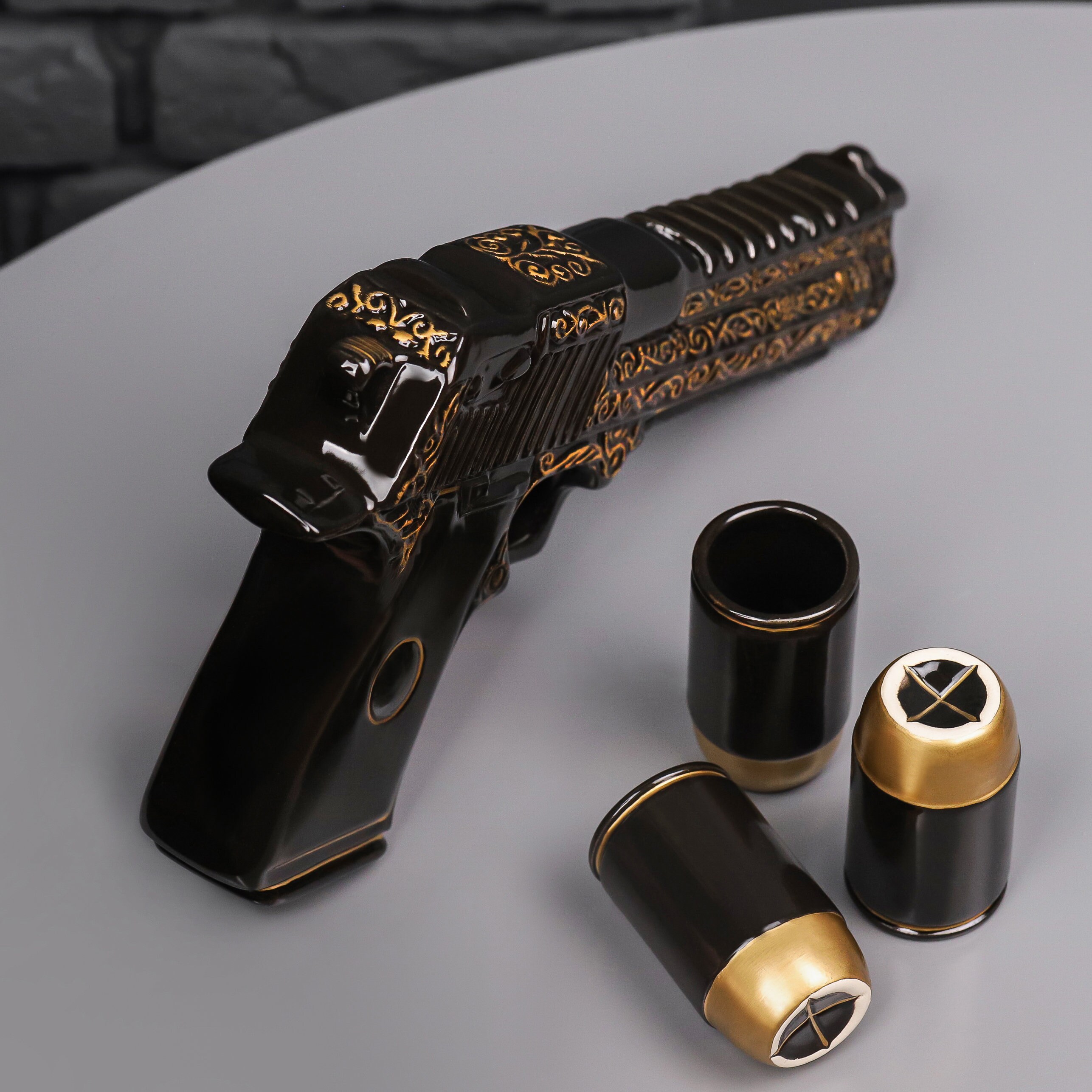 Tequila Bottle Whiskey Decanter Set With Glasses Liquor Decor - Etsy