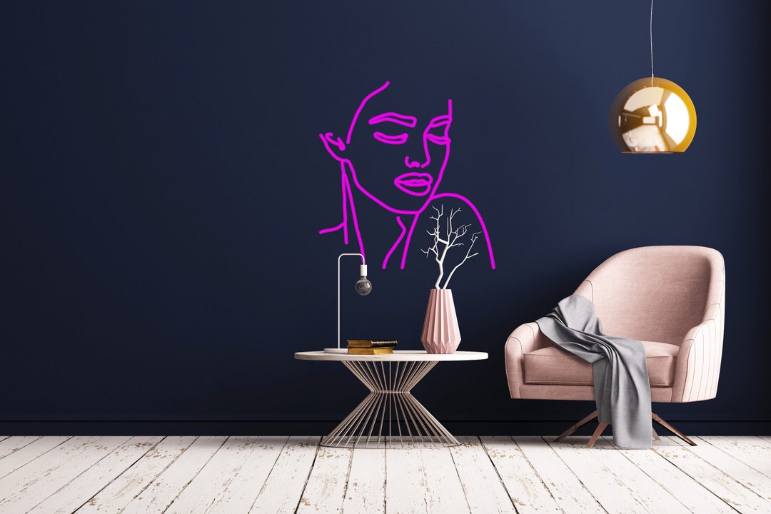 Led Neon Sign Woman Neon Sign Bedroom Neon Light Lady Neon Light Led ...