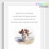 Cavalier King Charles Spaniel Black & Tan Dog Print, Beach Poem ...