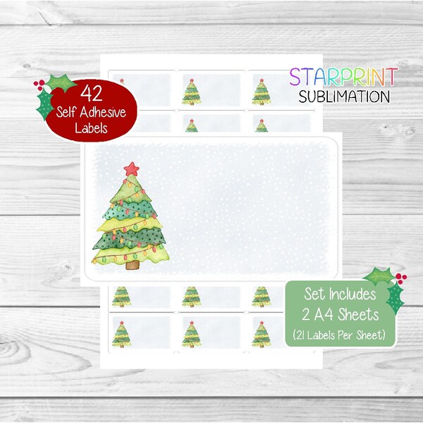 Christmas Tree Label - Etsy