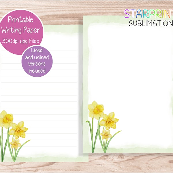 Spring Printable Stationery - Etsy