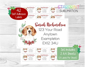 Beagle Return Address Labels - Etsy
