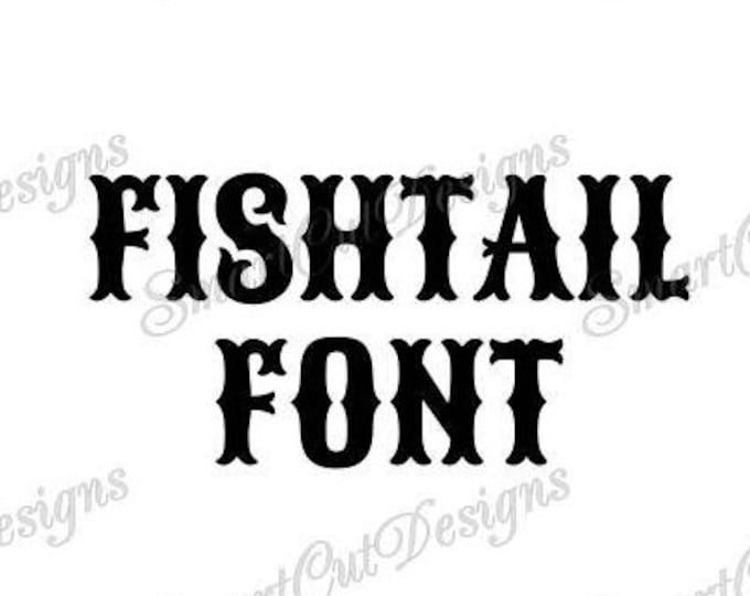 Fishtail SVG Font Tiffany SVG Font Cricut SVG Font Scan N Cut - Etsy